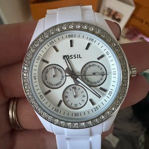 Accessories | White Fossil Watch | Poshmark